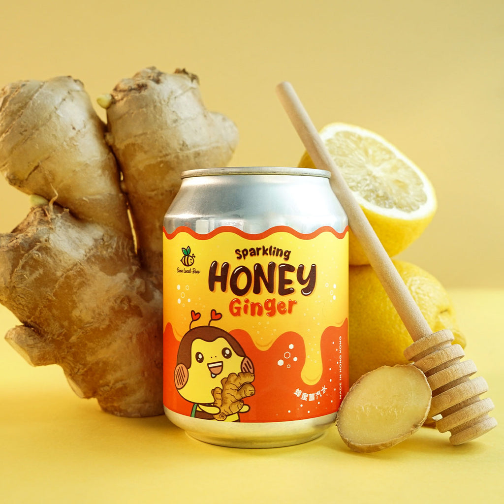 Save Local Bees® Sparkling Honey Ginger (6 cans)【Limited Release ...